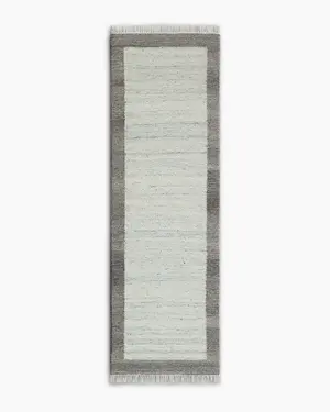 Quince Sahara Flatweave Wool Rug - Charcoal