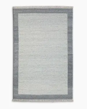 Quince Sahara Flatweave Wool Rug Navy
