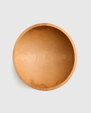 Quince Handcrafted Large Wooden Serving Bowl, 15