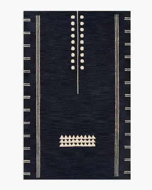 Quince Kingsley Hand-tufted Wool Rug - Navy