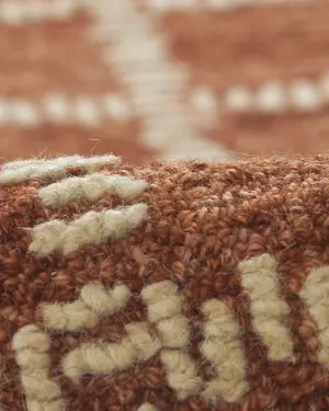 Quince Hollis Hand-tufted Wool Rug - Rust