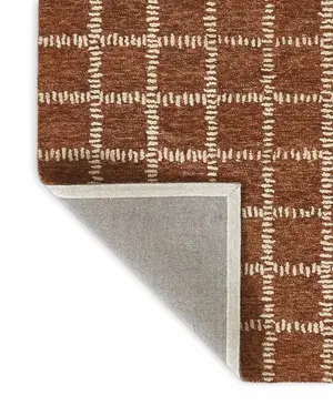 Quince Hollis Hand-tufted Wool Rug - Rust