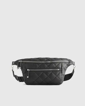 Quince Silver Tone Belt Bags For Women