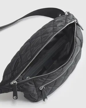 Quince Transit Quilted Sling Bag - Black