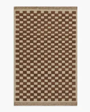 Quince Romy Handwoven Wool Rug Brown
