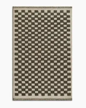 Quince Romy Handwoven Wool Rug Charcoal