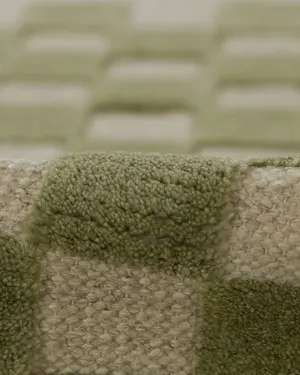 Quince Romy Handwoven Wool Rug - Green