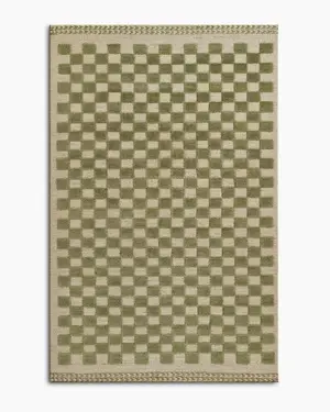 Quince Romy Handwoven Wool Rug - Green