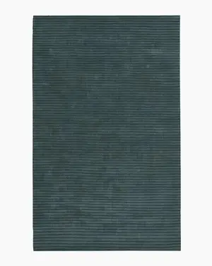 Quince Remington Hand-loomed Wool Rug, Size 2' X 4' Blue