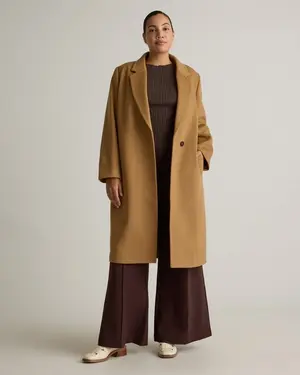 Quince Notched Lapel Coats For Women