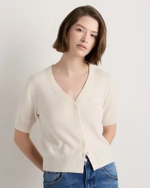 Quince Short Sleeve Cardigans For Women