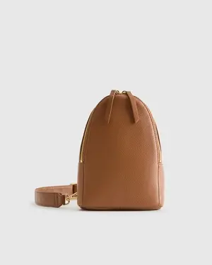 Quince Leather Sling Pack - Cognac