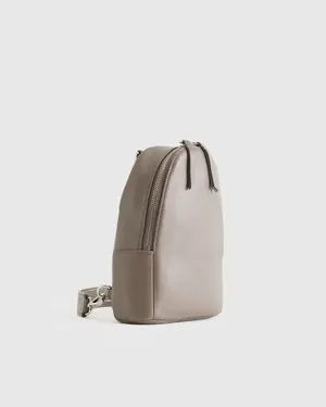 Quince Leather Sling Pack - Mink