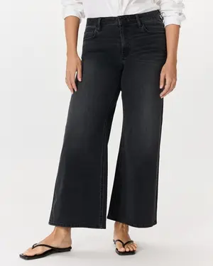 Quince Quince Bella Stretch Wide Leg Jeans Faded Black