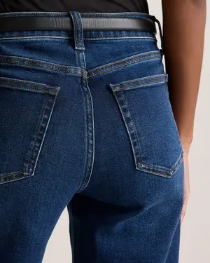 Quince Bella Stretch Wide Leg Jeans - Midnight Blue