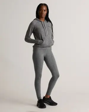 Quince Ultra-soft Performance Leggings - Heather Grey