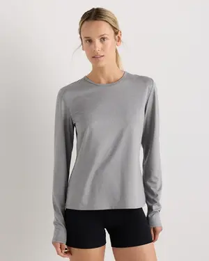 Quince Long Sleeve Performance Tops For Women
