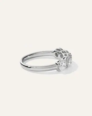 Quince Lab Grown Diamond Five Stone Band Ring In 14k Gold - Platinum
