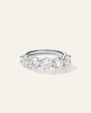 Quince Lab Grown Diamond Five Stone Band Ring - Platinum