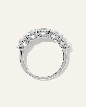 Quince Lab Grown Diamond Five Stone Band Ring - Platinum