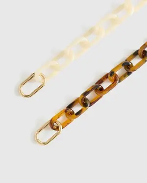 Quince Resin Shoulder Strap - Ginger Tortoise