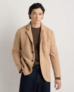 Quince Boiled Wool Cashmere Blazer