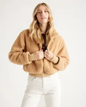 Quince Hooded Sherpa Jacket