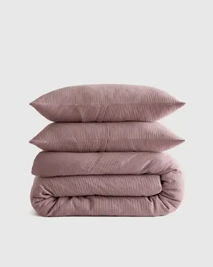 Quince Gauze Duvet Cover Set Fig