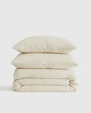 Quince Gauze Duvet Cover Set - Undyed