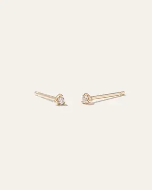 Quince 0.02 Carat Diamond Stud Earrings - Yellow Gold