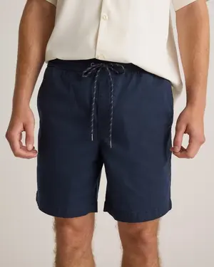 Quince Cotton Chino Drawstring Shorts - Admiral