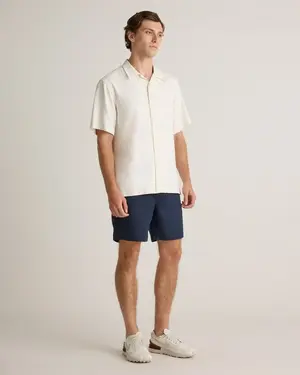 Quince Cotton Chino Drawstring Shorts - Admiral
