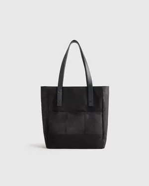 Quince Waxed Canvas Utility Tote - Black