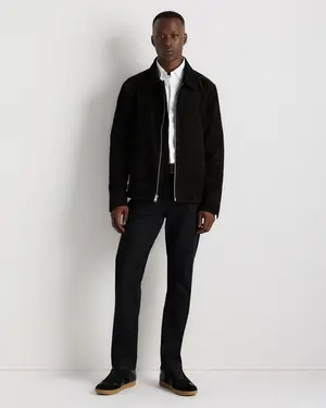 Quince Italian Leather & Suede Trainer