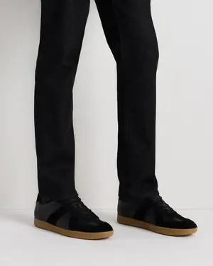 Quince Italian Leather & Suede Trainer