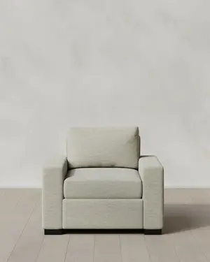Quince Stillman Accent Chair In Performance Basketweave Flax