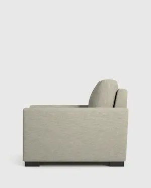 Quince Stillman Accent Chair In Performance Basketweave - Fog