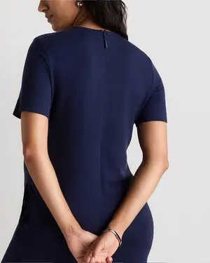 Quince Bamboo Jersey Maternity Jumpsuit - Deep Navy