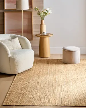 Quince Sol Hand-braided Jute Rug - Natural