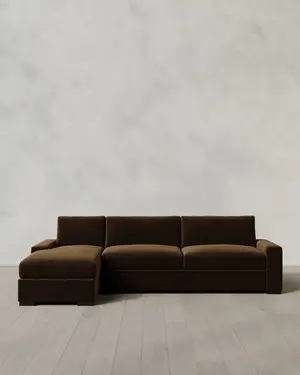 Quince Stillman Chaise Sectional Sofa Java