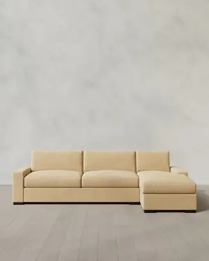 Quince Stillman Chaise Sectional Sofa Linen