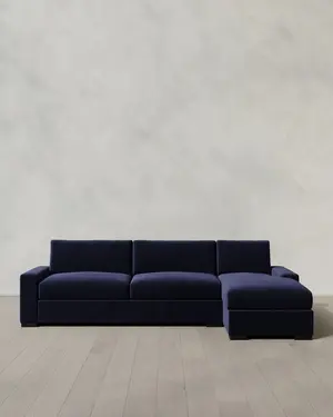 Quince Stillman Chaise Sectional Sofa Midnight