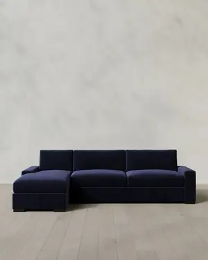 Quince Stillman Chaise Sectional Sofa Midnight