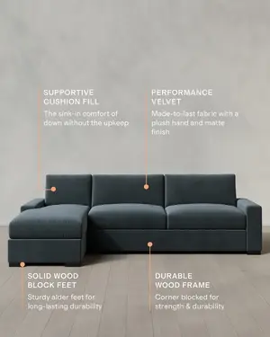 Quince Stillman Chaise Sectional Sofa - Pine