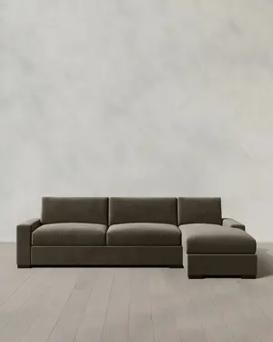 Quince Stillman Chaise Sectional Sofa - Sable