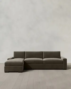 Quince Stillman Chaise Sectional Sofa Sable