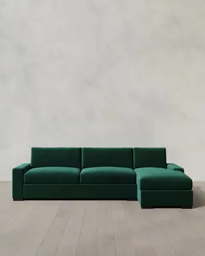 Quince Stillman Chaise Sectional Sofa - Spruce