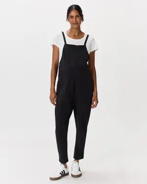 Quince Maternity Overalls - Black