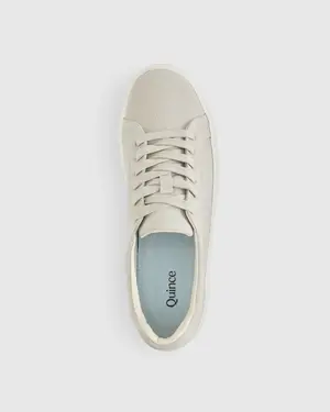 Quince Italian Suede Everyday Sneaker - Almond