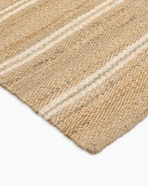 Quince Rain Handwoven Jute Rug - Natural